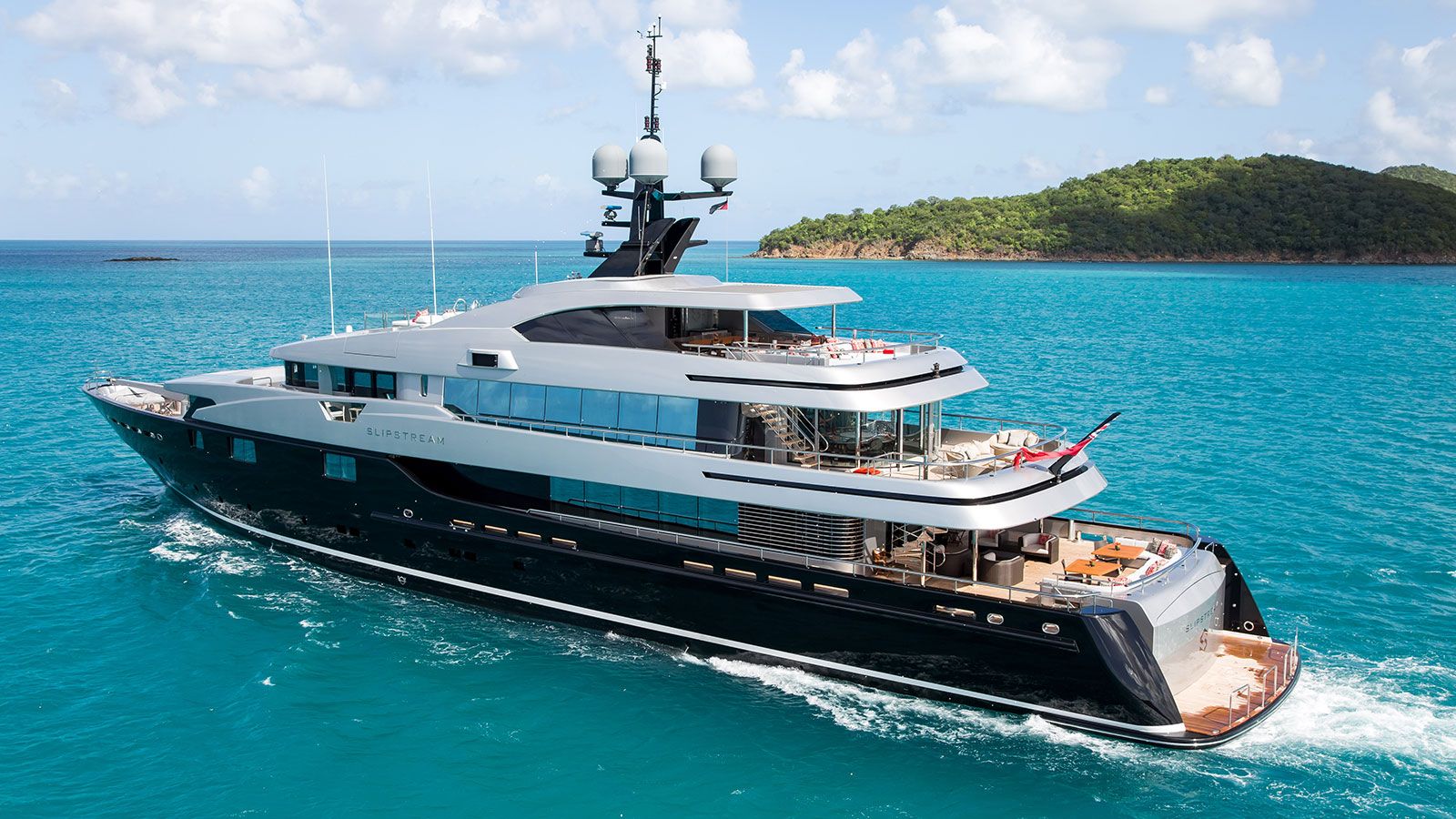 On board 60m CMN yacht Slipstream